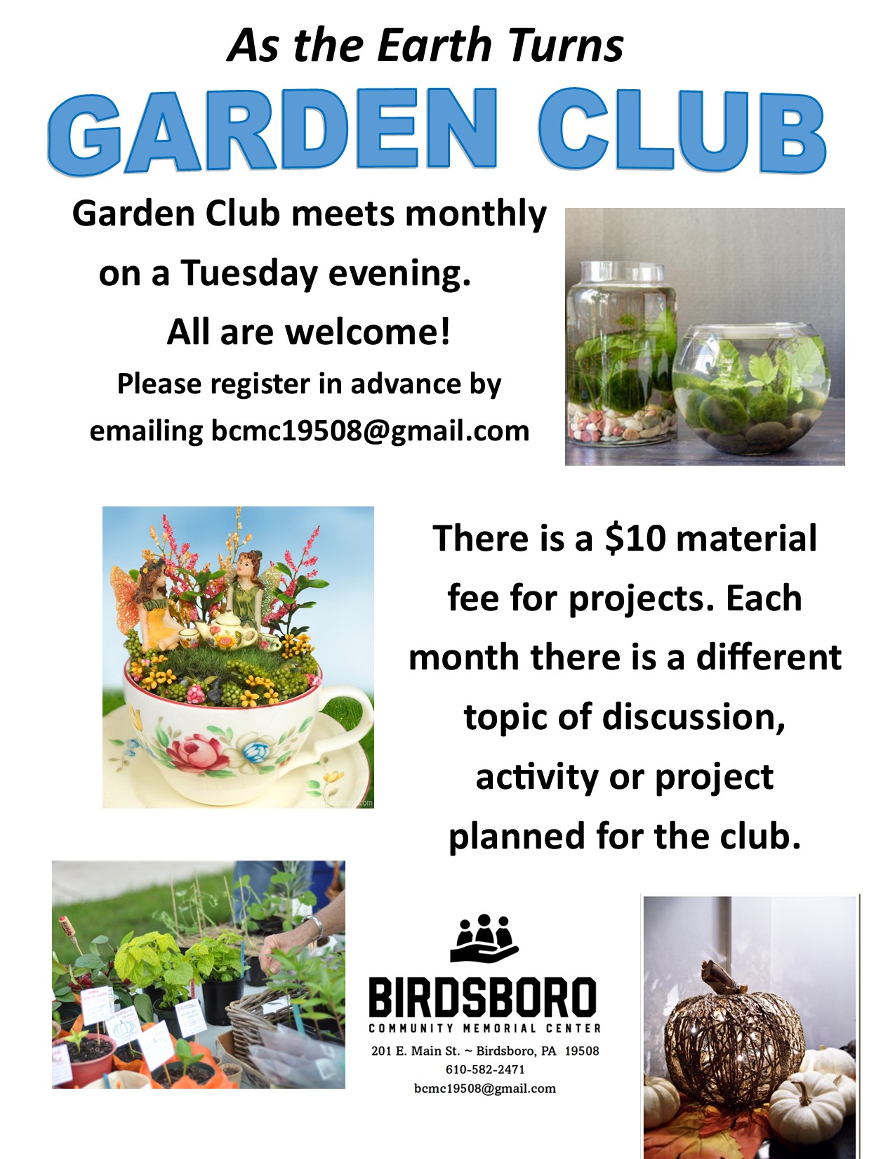 Garden Club | Birdsboro Community Memorial Center